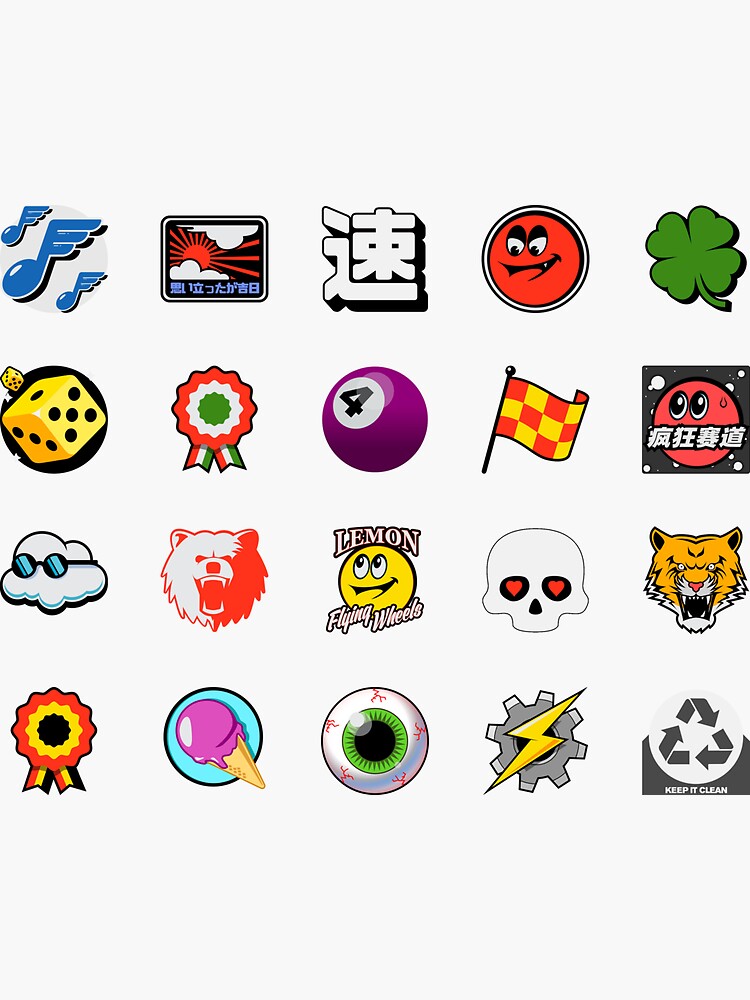 "Trackmania Turbo Mascot Sheet 4" Sticker for Sale by P-olybius | Redbubble