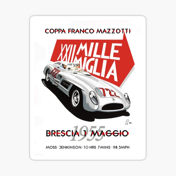 Mille Miglia Stickers | Redbubble