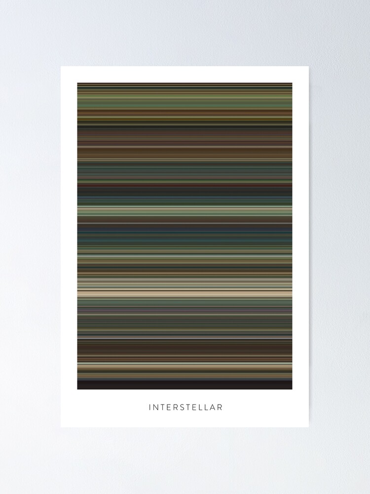 "Interstellar - Movie Poster - The Colors Of Motion" Poster for Sale by ...