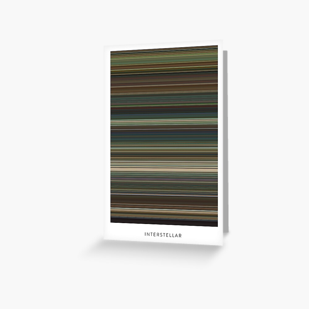 "Interstellar - Movie Poster - The Colors Of Motion" Greeting Card for ...