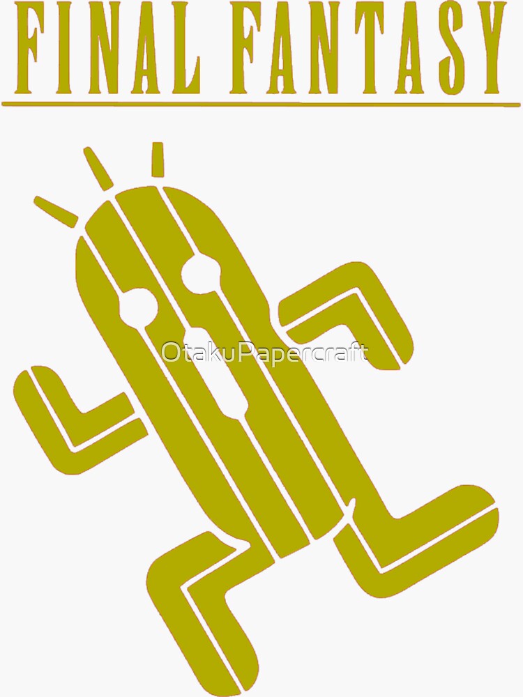 "Final Fantasy Cactuar" Sticker by OtakuPapercraft | Redbubble