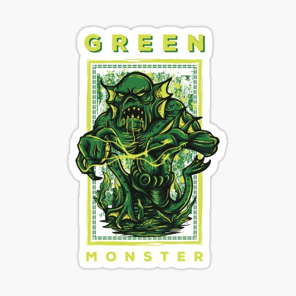"Merman The Green Monster" Sticker for Sale by renju1902 | Redbubble