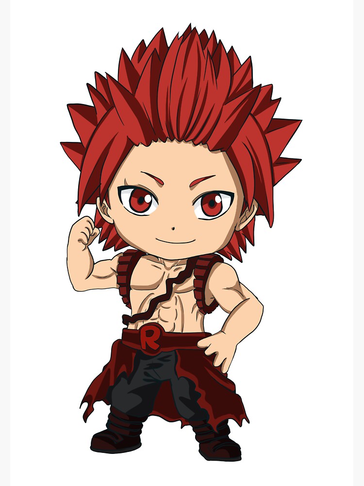 "Eijiro chibi kirishima Red riot" Sticker for Sale by Destinysoul ...