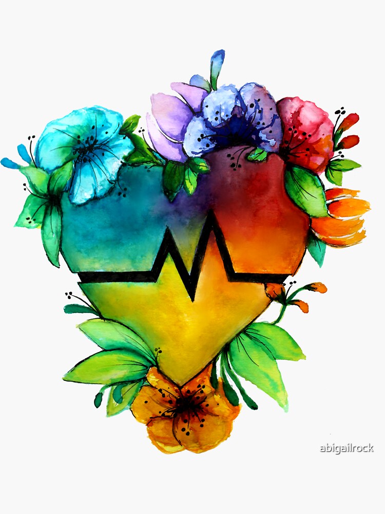 "Heart (Transparent)" Sticker by abigailrock | Redbubble