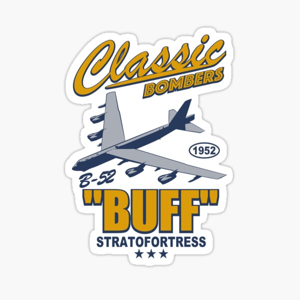 "B-52 Stratofortress "BUFF"" Sticker for Sale by StrongVlad | Redbubble