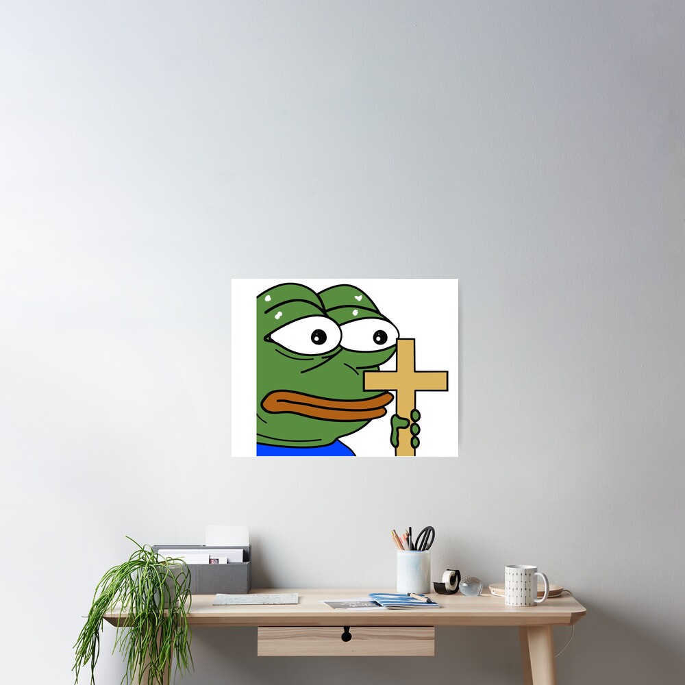 "Pepe Christ Stay Back" Poster for Sale by SCha | Redbubble