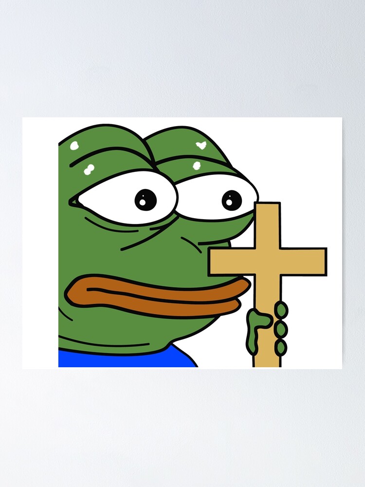 "Pepe Christ Stay Back" Poster for Sale by SCha | Redbubble