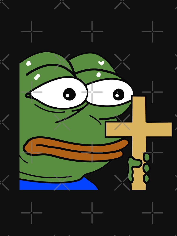 "Pepe Christ Stay Back" Pullover Hoodie by SCha | Redbubble