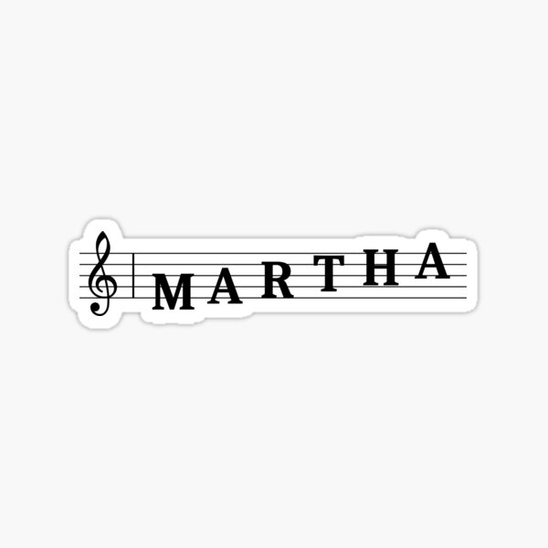 "Name Martha" Sticker for Sale by gulden | Redbubble