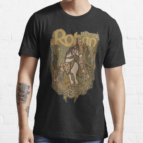 "Riders of Rohan" T-shirt for Sale by TheBlackStore | Redbubble | rohan ...