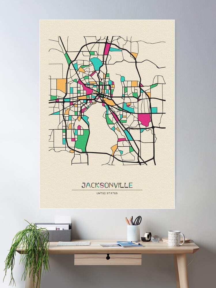 Mapa De Calles De Jacksonville, Florida Jacksonville, Florida