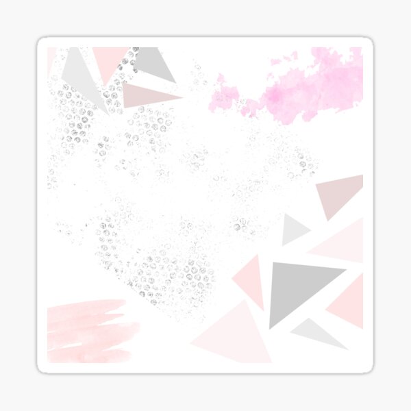 "Watercolor Pastel Peach Pink Triangle" Sticker for Sale by Josephinek7 ...