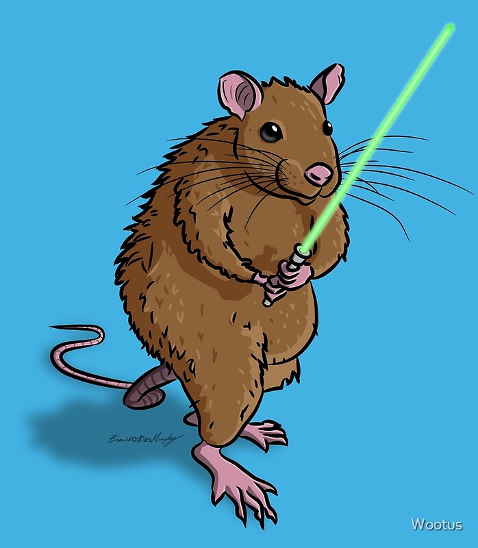 "Rat Jedi" by Wootus | Redbubble