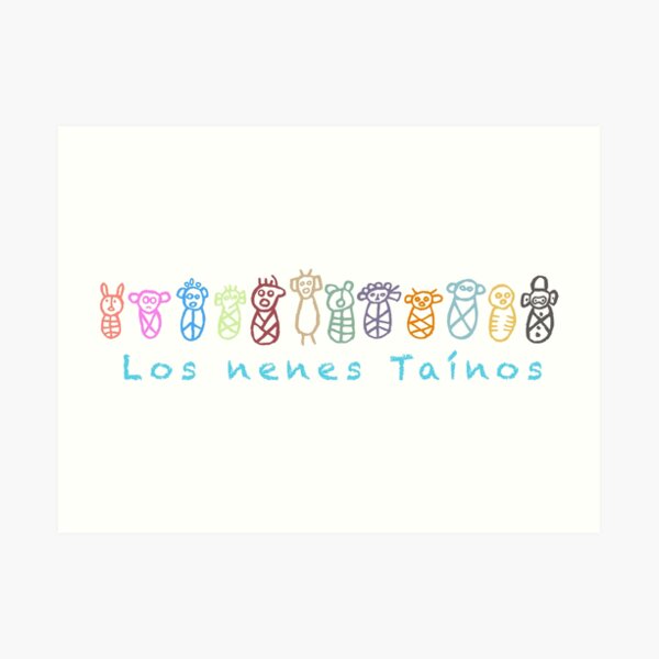 "Baby Taíno Symbols in pastel colors" Art Print by liamaris | Redbubble