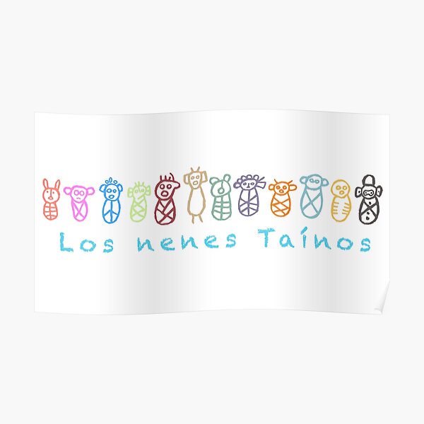 "Baby Taíno Symbols in pastel colors" Poster for Sale by liamaris ...