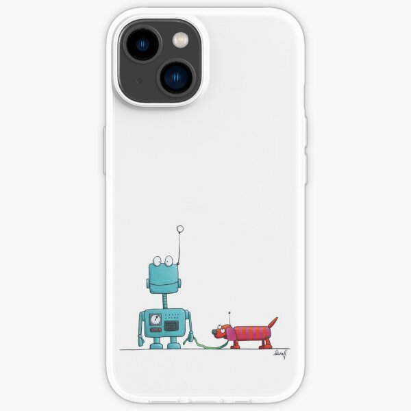 "The robot and the dog" iPhone Case for Sale by laureH | Redbubble