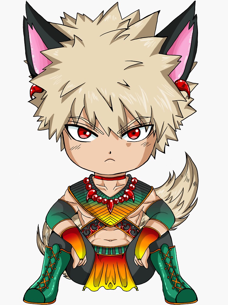 Pegatina «Katsuki chibi bakugo lobo» de Destinysoul | Redbubble