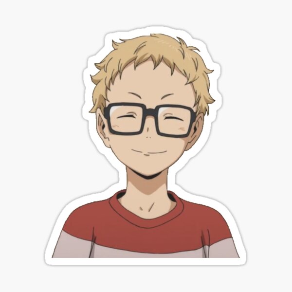 "baby tsukki!" Sticker for Sale by Audreylswims | Redbubble