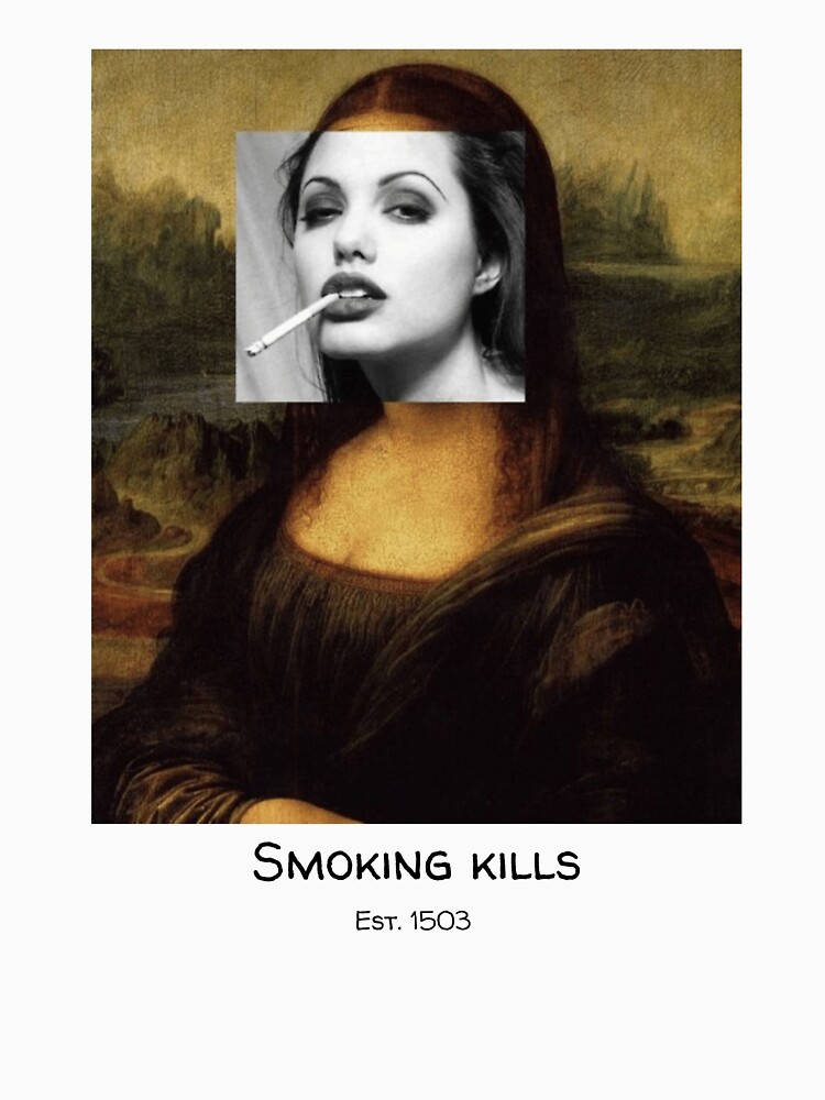 "Mona Lisa smoking" T-shirt by RG-RG | Redbubble | mona lisa t-shirts ...