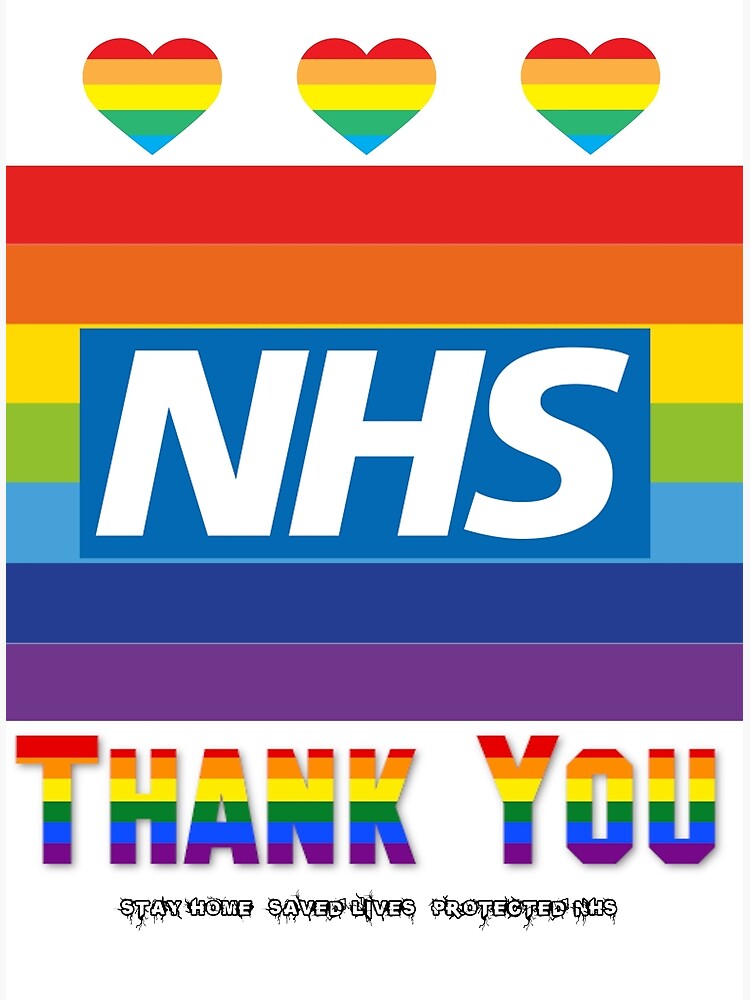 "Thank You NHS Logo" Art Print by Jokerman123 | Redbubble