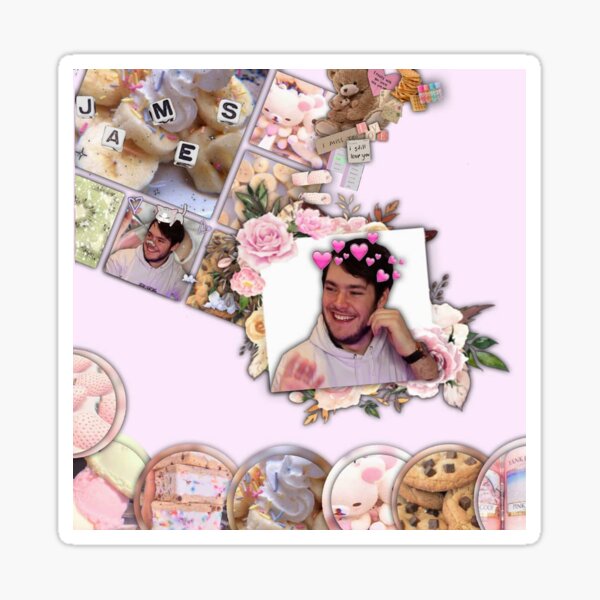 "James Marriott Pastel Pink" Sticker for Sale by KRedbubble03 | Redbubble