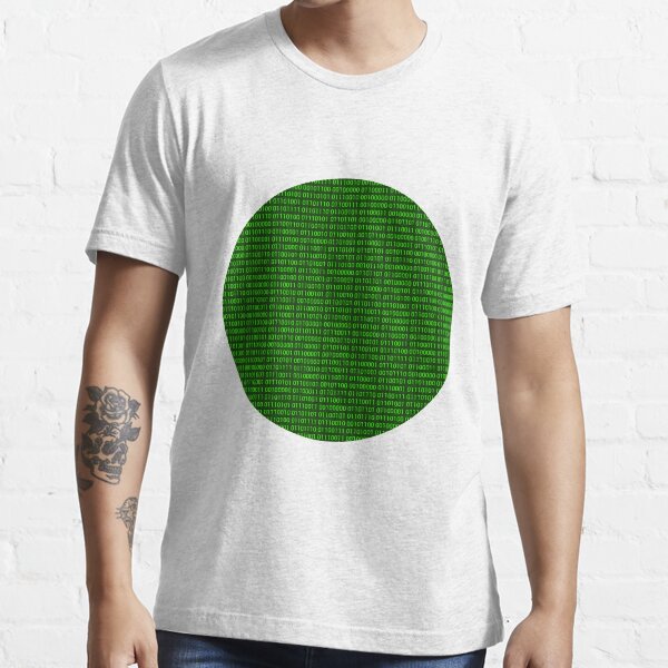 "Binary numbers pattern in green" T-shirt for Sale by randomsorcery ...