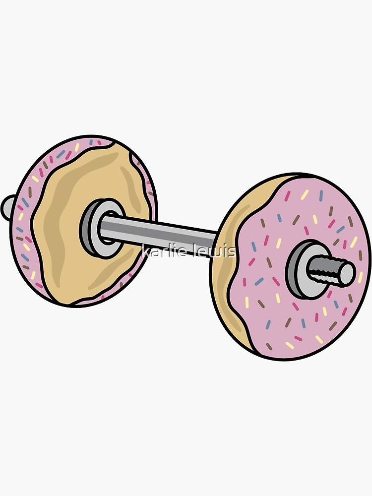 "Donut barbell" Sticker by krliel | Redbubble