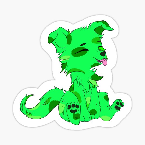 "Cute little Creeper puppy " Sticker for Sale by Psychokitty99 | Redbubble