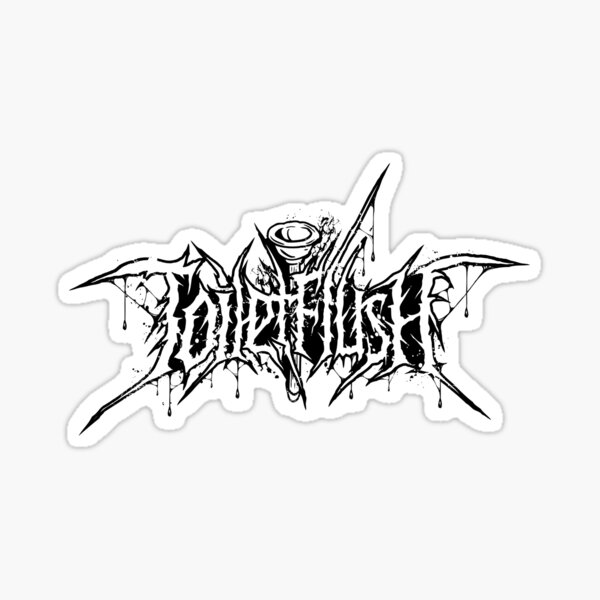 "TOILETFLUSH LOGO" Sticker for Sale by XavierLange | Redbubble