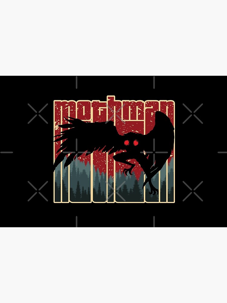 "Retro Mothman - Cool Vintage Cryptid Cartoon - Original Artwork" Bath ...