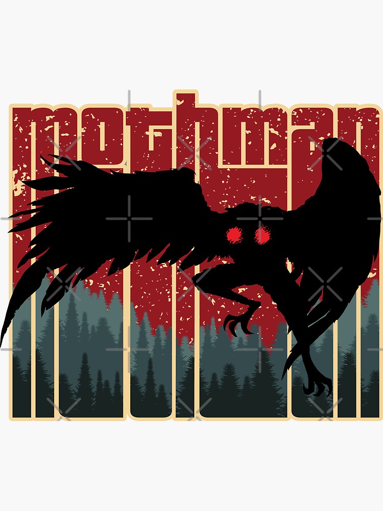 "Retro Mothman - Cool Vintage Cryptid Cartoon - Original Artwork ...