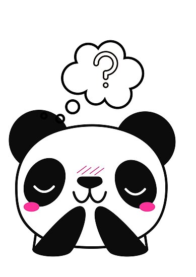 "Thinking Panda" Poster by Nedron89 | Redbubble