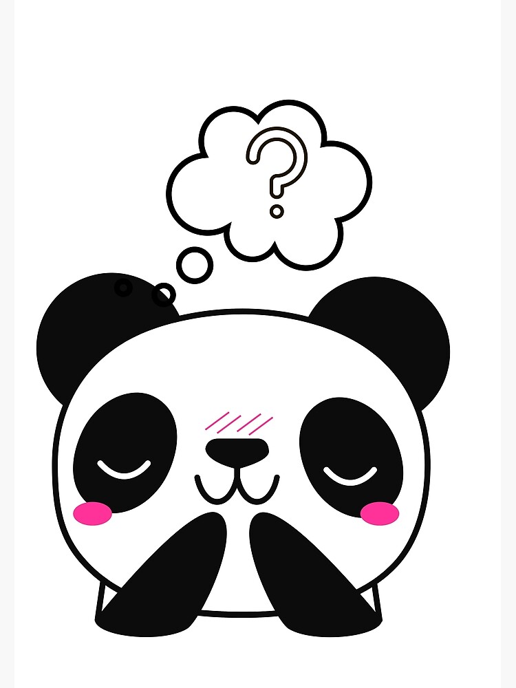 "Thinking Panda" Poster by Nedron89 | Redbubble