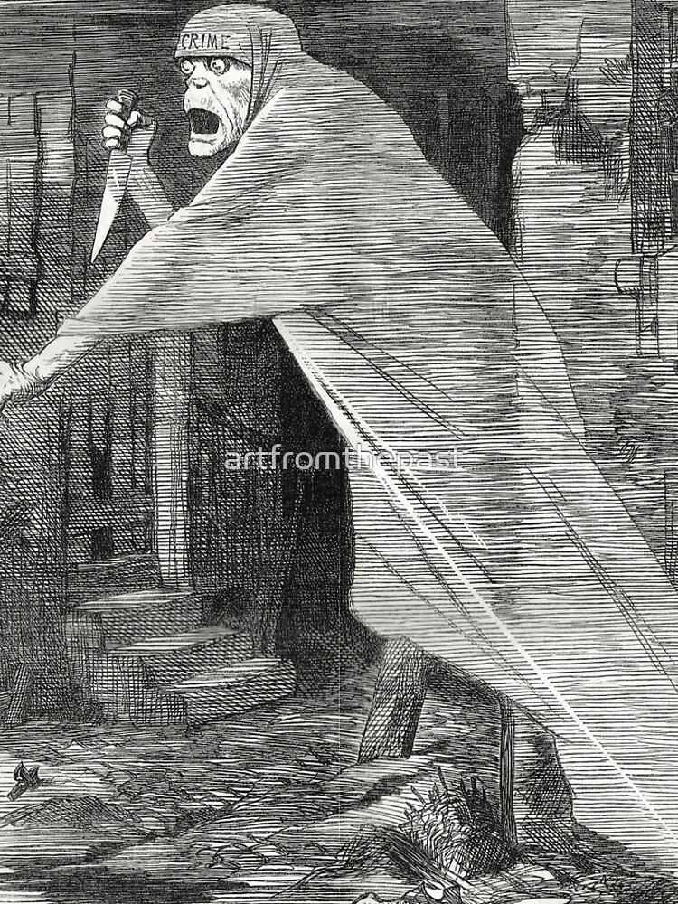 "Jack the Ripper Punch Cartoon Nemesis of Neglect 1888" Leggings for ...