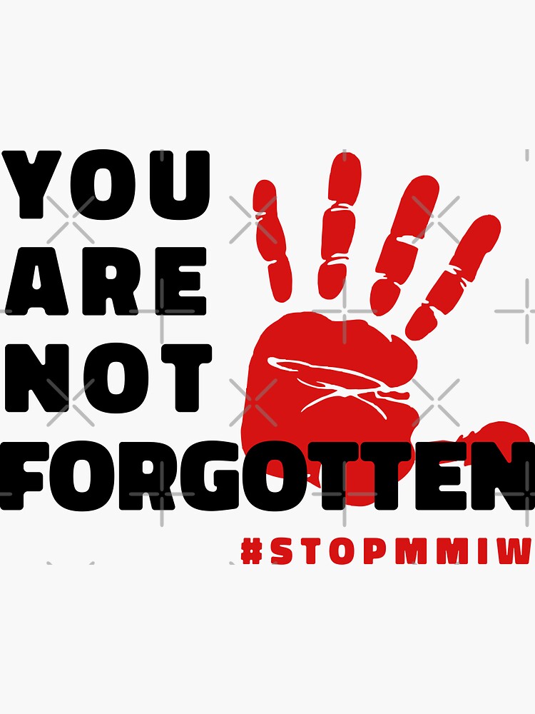 "MMIW Image for Missing Murdered Indigenous Women Awareness" Sticker ...