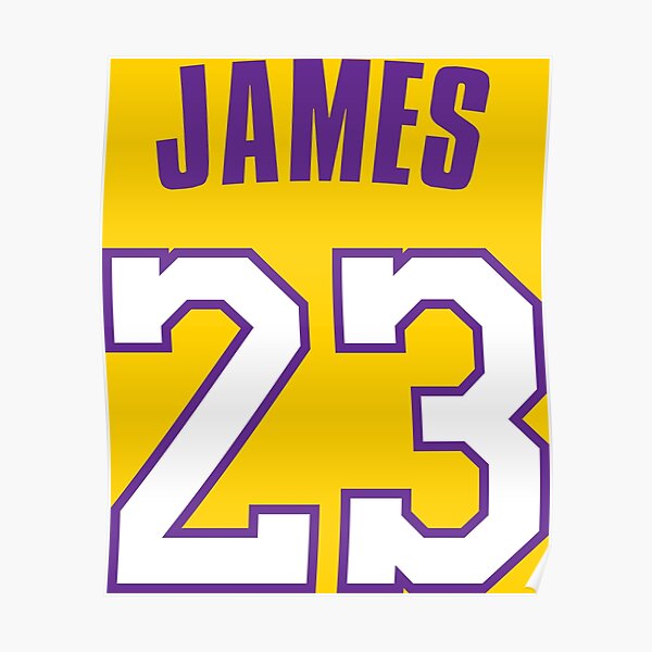 "LeBron James 23" Poster by Hashtangz | Redbubble