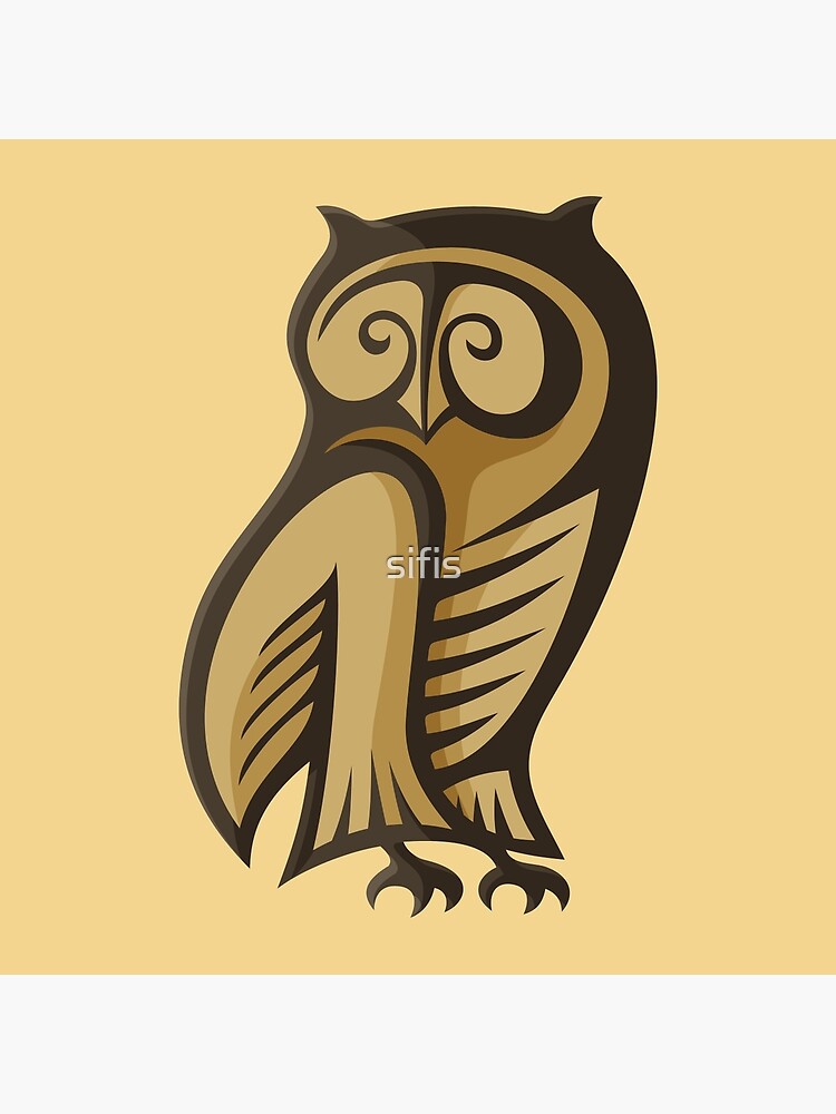 "Owl Symbol Color" Art Print by sifis | Redbubble