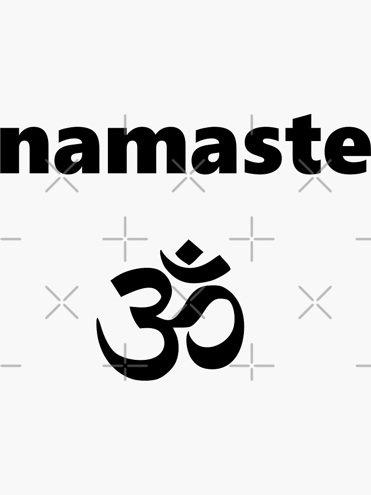 "Namaste - OM Sanskrit symbol" Sticker for Sale by Dang-Hippie | Redbubble