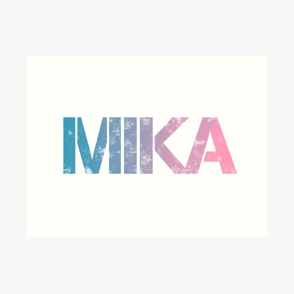 "Mika logo" Art Print by anna-brocs | Redbubble