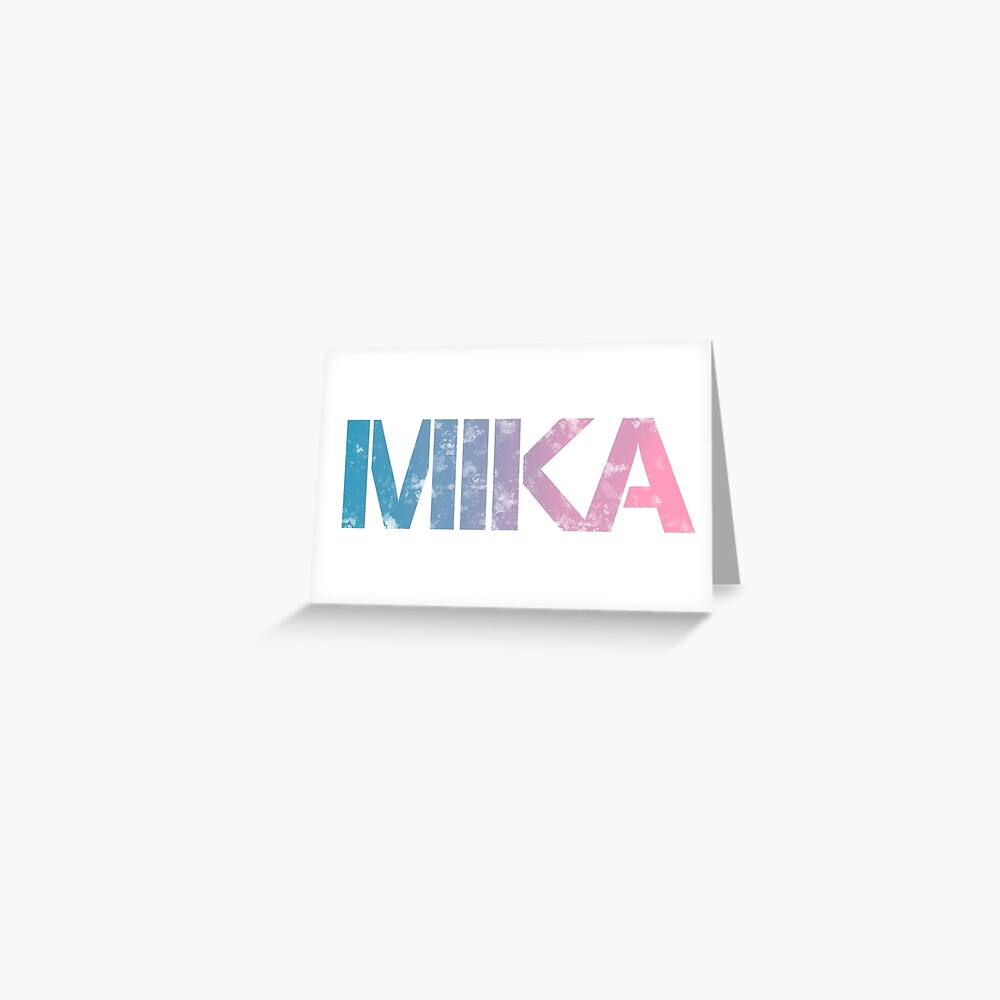 "Mika logo" Greeting Card for Sale by anna-brocs | Redbubble