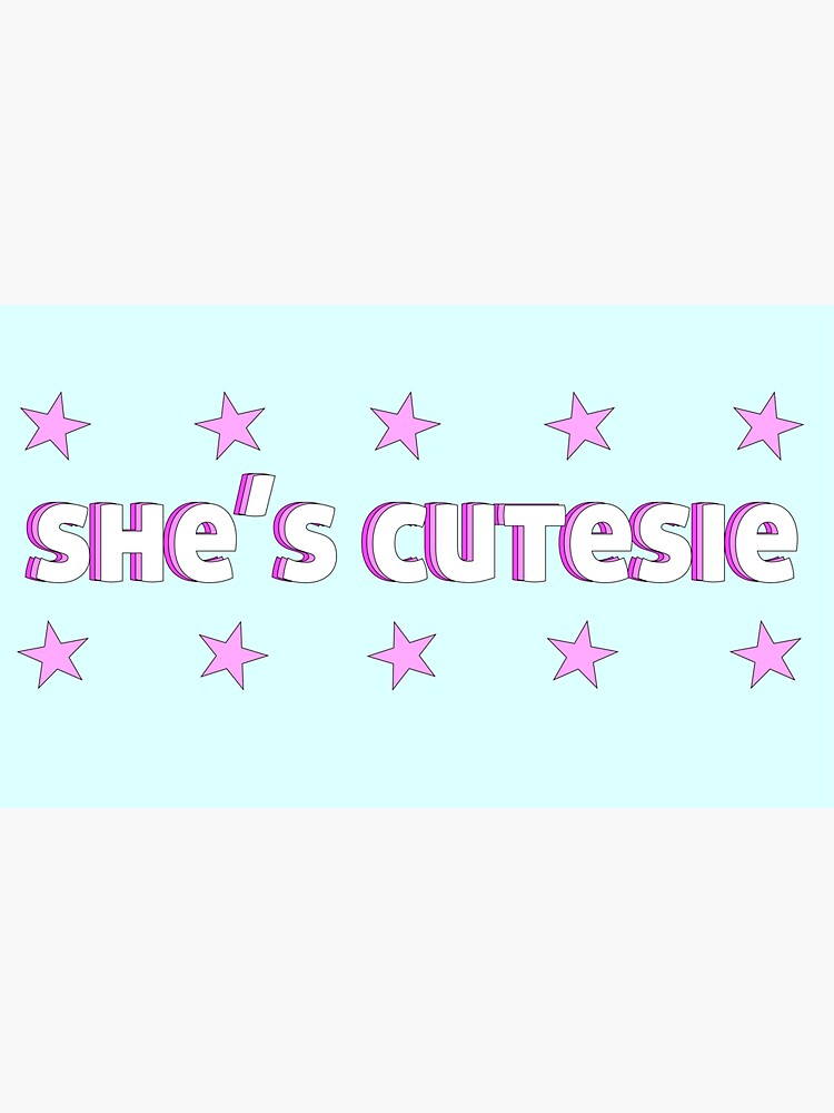 "She's Cutesie" Sticker for Sale by phoebes-designs | Redbubble