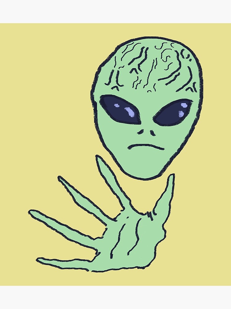 "Alien reaches out" Canvas Print for Sale by Alien-thang | Redbubble