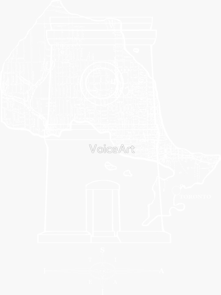 "Toronto - Silverstein" Sticker by VoiceArt | Redbubble