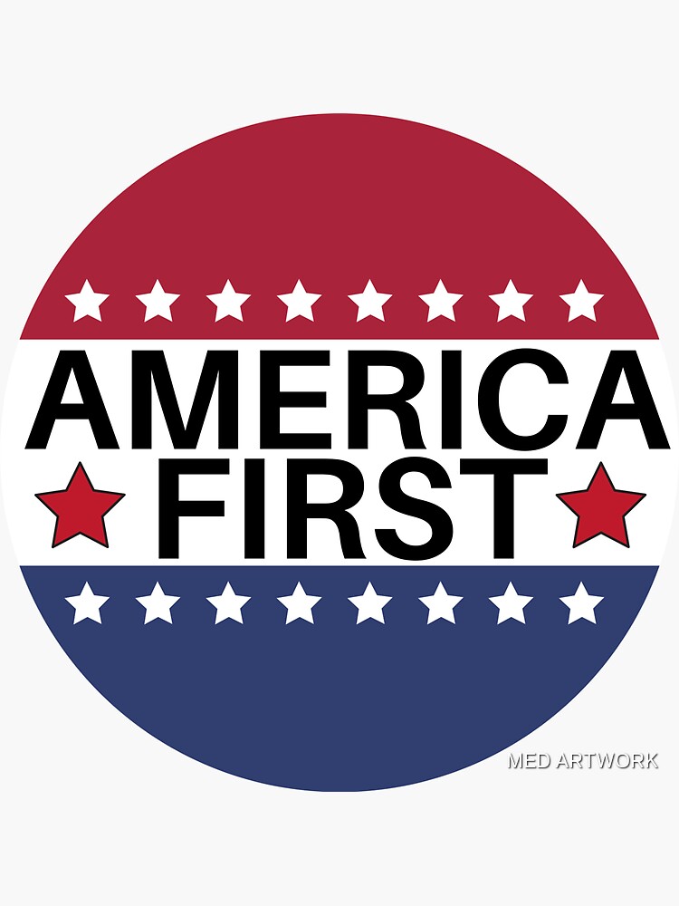 "America First 2020" Sticker by Mohamedhadim | Redbubble