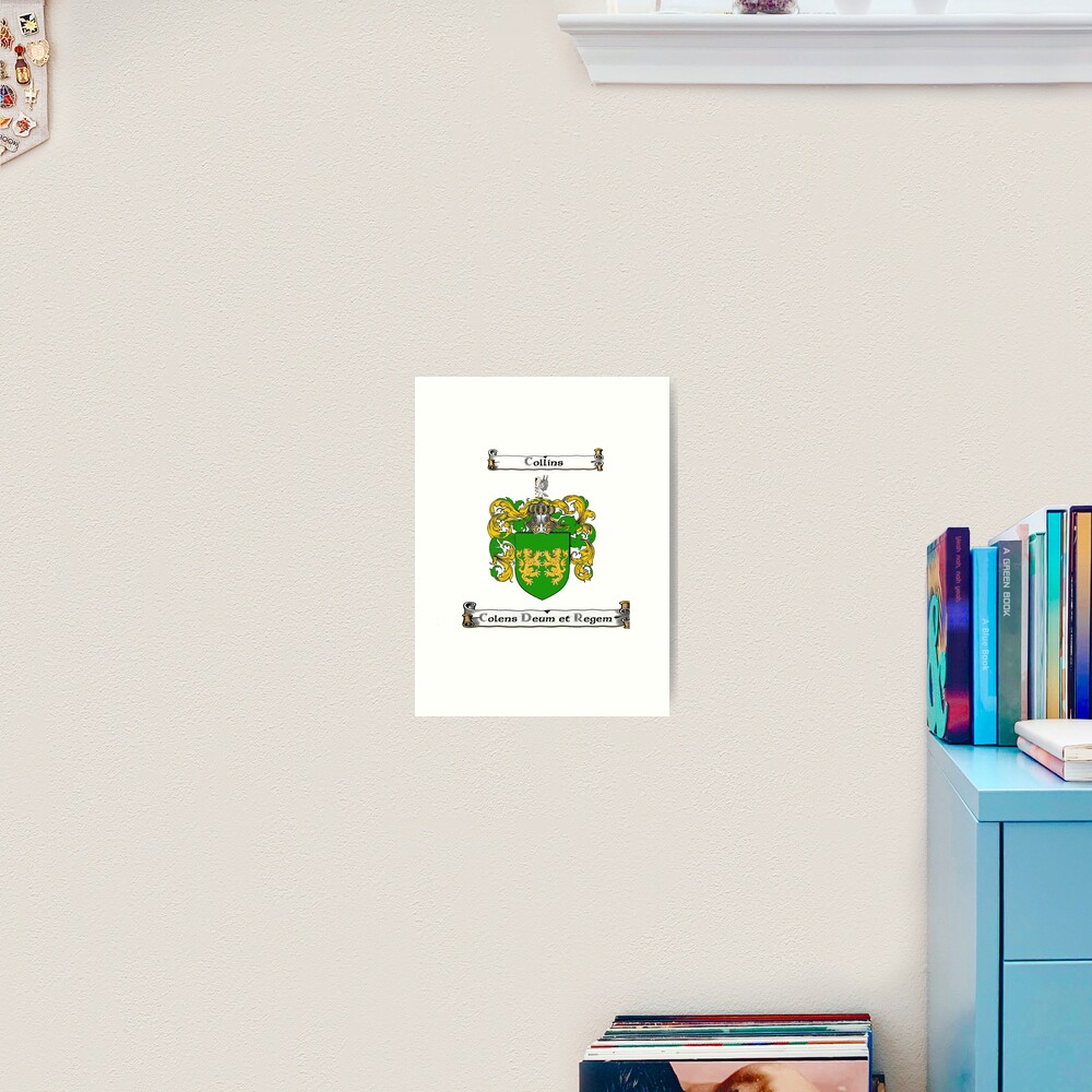 "Collins Family Crest and Motto" Poster for Sale by Hibernia29 | Redbubble