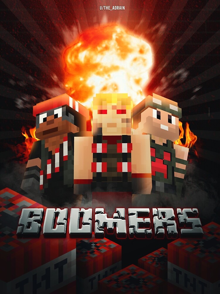 "Hermitcraft Boomers" Poster for Sale by aDrain76 | Redbubble