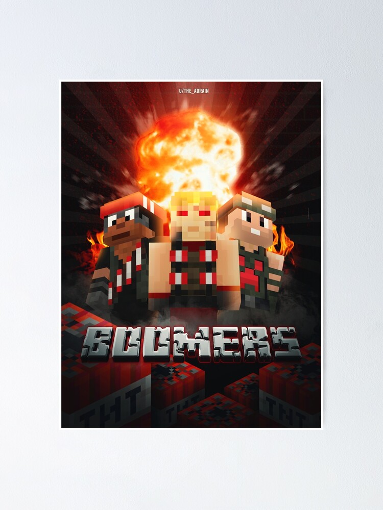 "Hermitcraft Boomers" Poster for Sale by aDrain76 | Redbubble