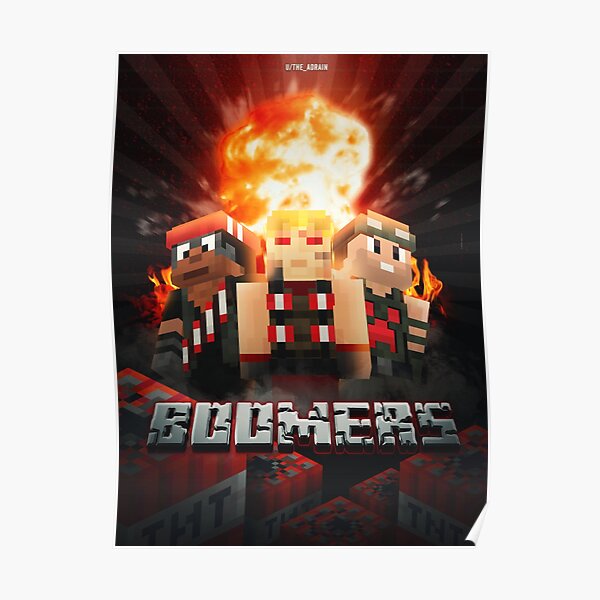 "Hermitcraft Boomers" Poster for Sale by aDrain76 | Redbubble