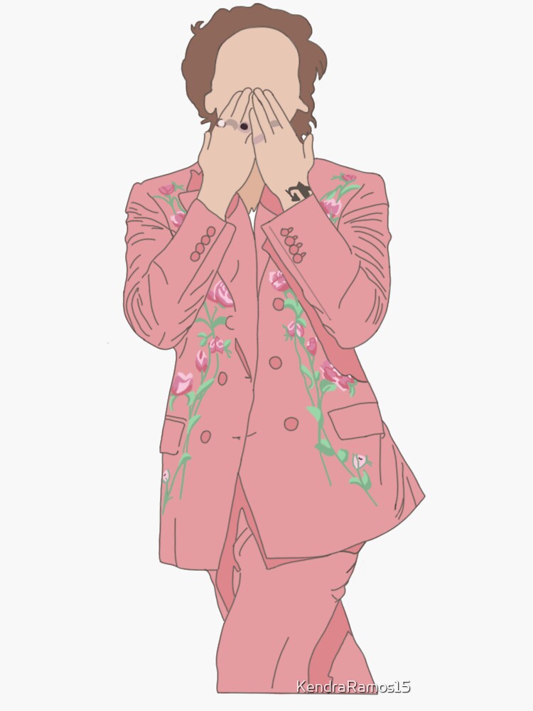 "Harry Styles Rose Suit" Sticker by KendraRamos15 | Redbubble
