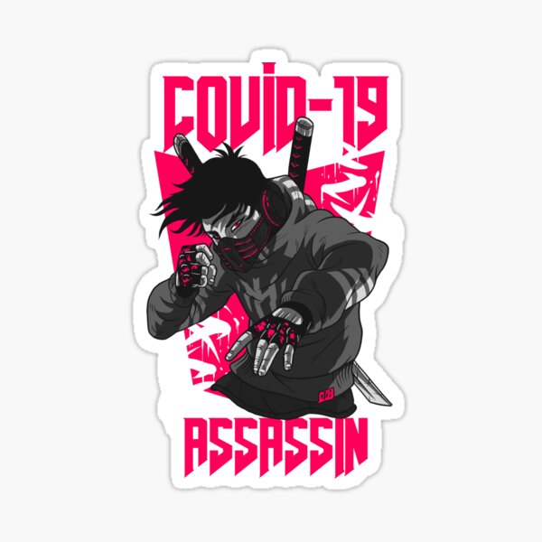 "COVID19 Assassin" Sticker for Sale by chicoamadeo | Redbubble